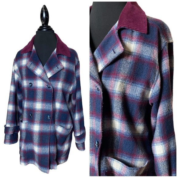 Liz Claiborne | Jackets & Coats | Vtg Crazy Horse Wool Peacoat | Poshmark